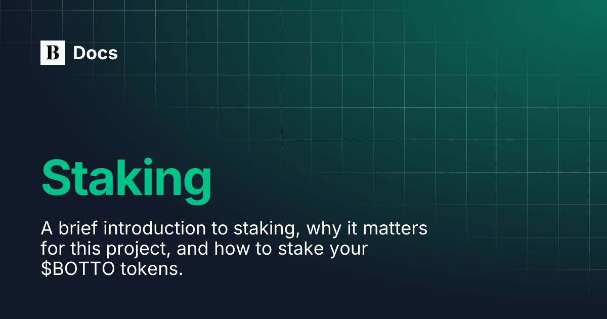 Staking | Docs